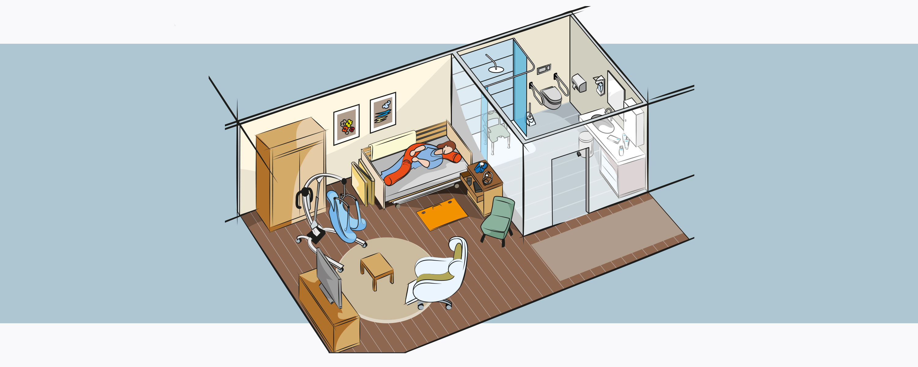 Bewohnerzimmer einrichten für Komfort & Geborgenheit